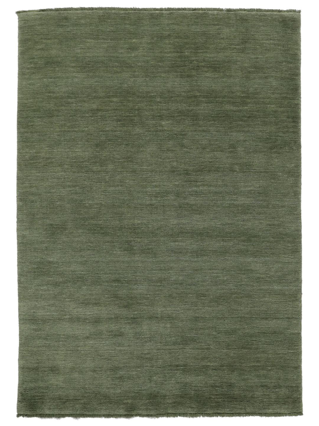 Rugvista premium - Handloom fringes - Bosgroen 200 x 300 cm Wol ...
