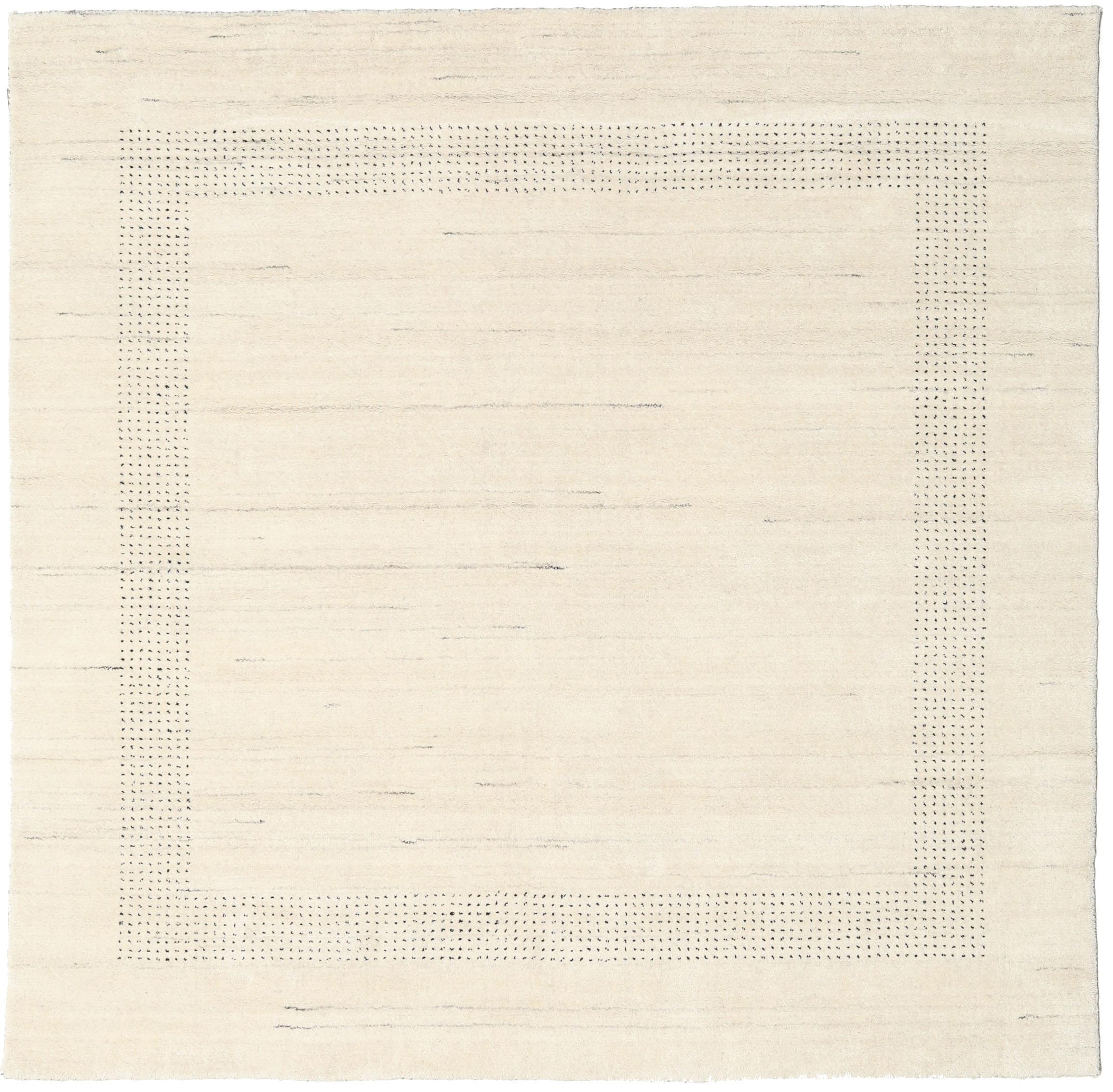 Rugvista core - Handloom Gabba - Branco Natural 200 x 200 cm Tapete Lã ...
