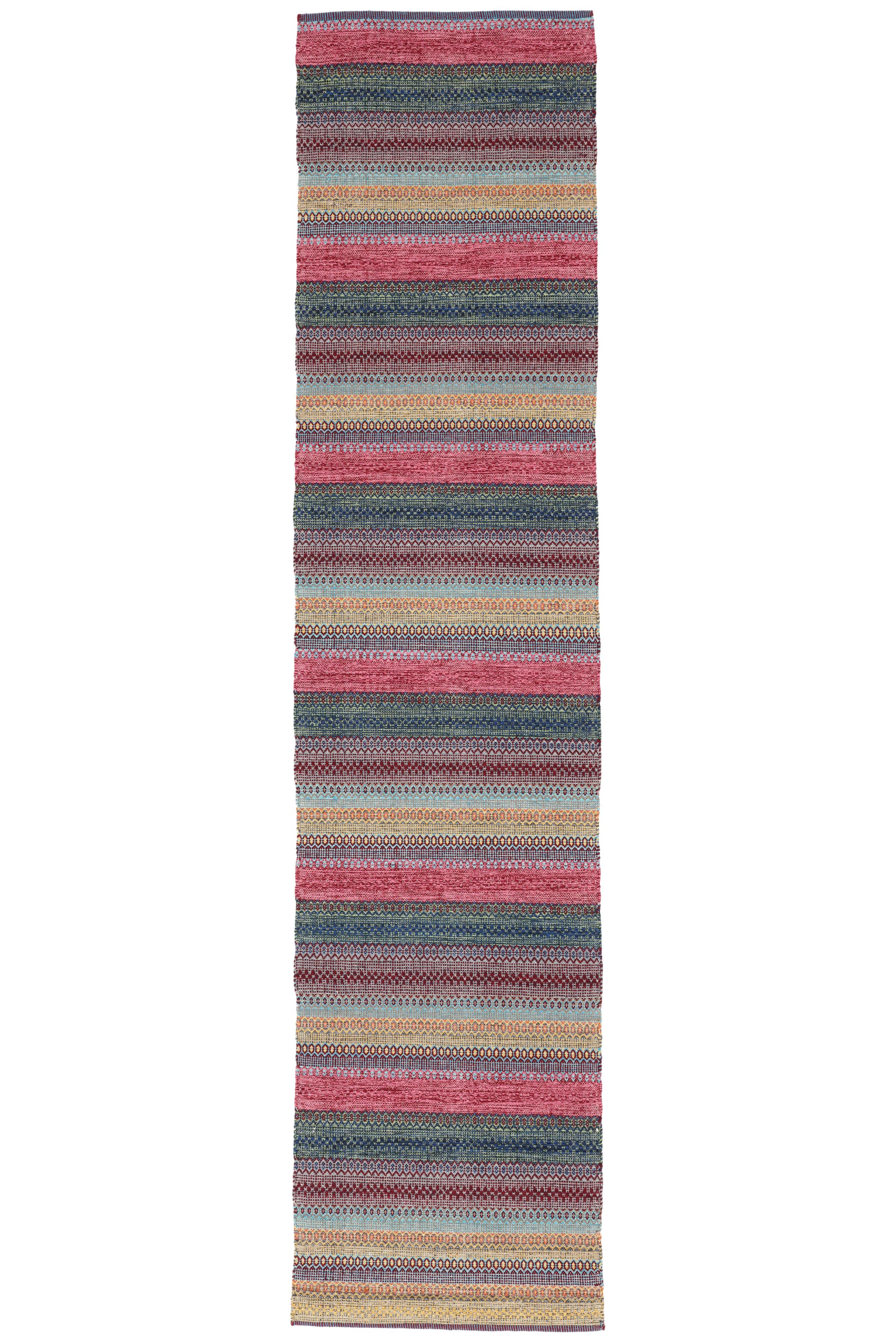 Rugvista core - Wilma - Rosa, Avlång 80 x 350 cm Bomullsmatta - Rugvista