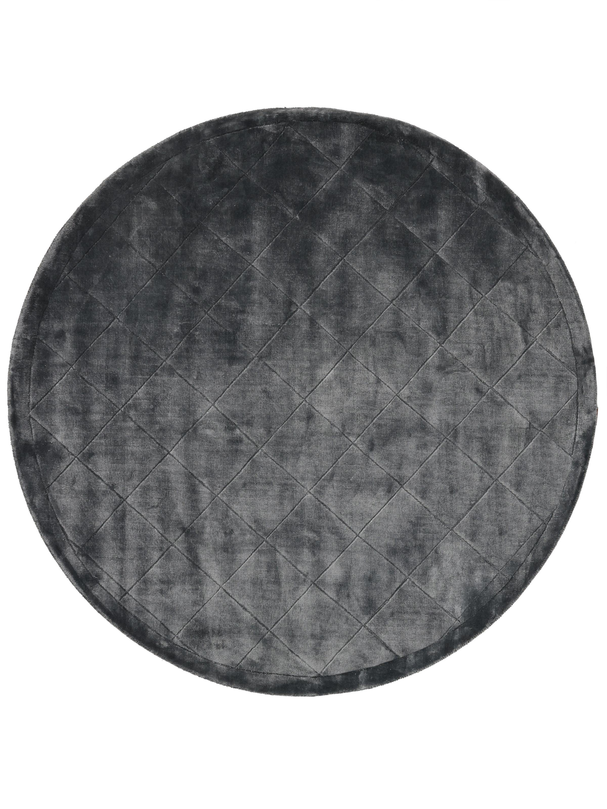 Rugvista core - Brooklyn - Grey, Round Ø 200 cm Viscose Rug - Rugvista