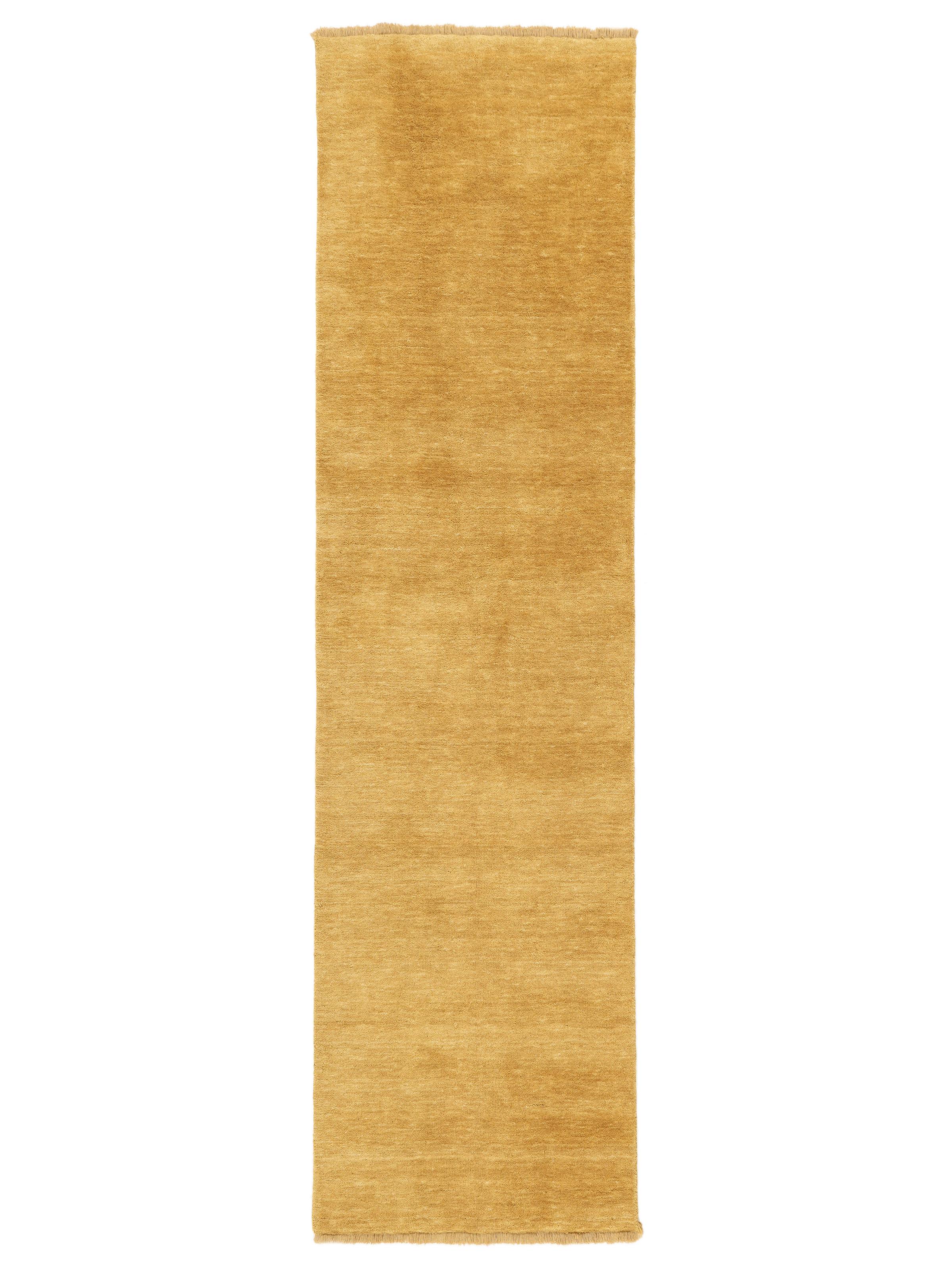 Rugvista premium - Handloom fringes - Senfgelb, Läufer 80 x 300 cm ...