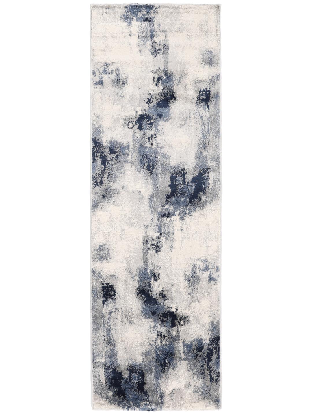 Rugvista essential - Mila - Blue / Grey, Runner 80 x 250 cm Rug - Rugvista