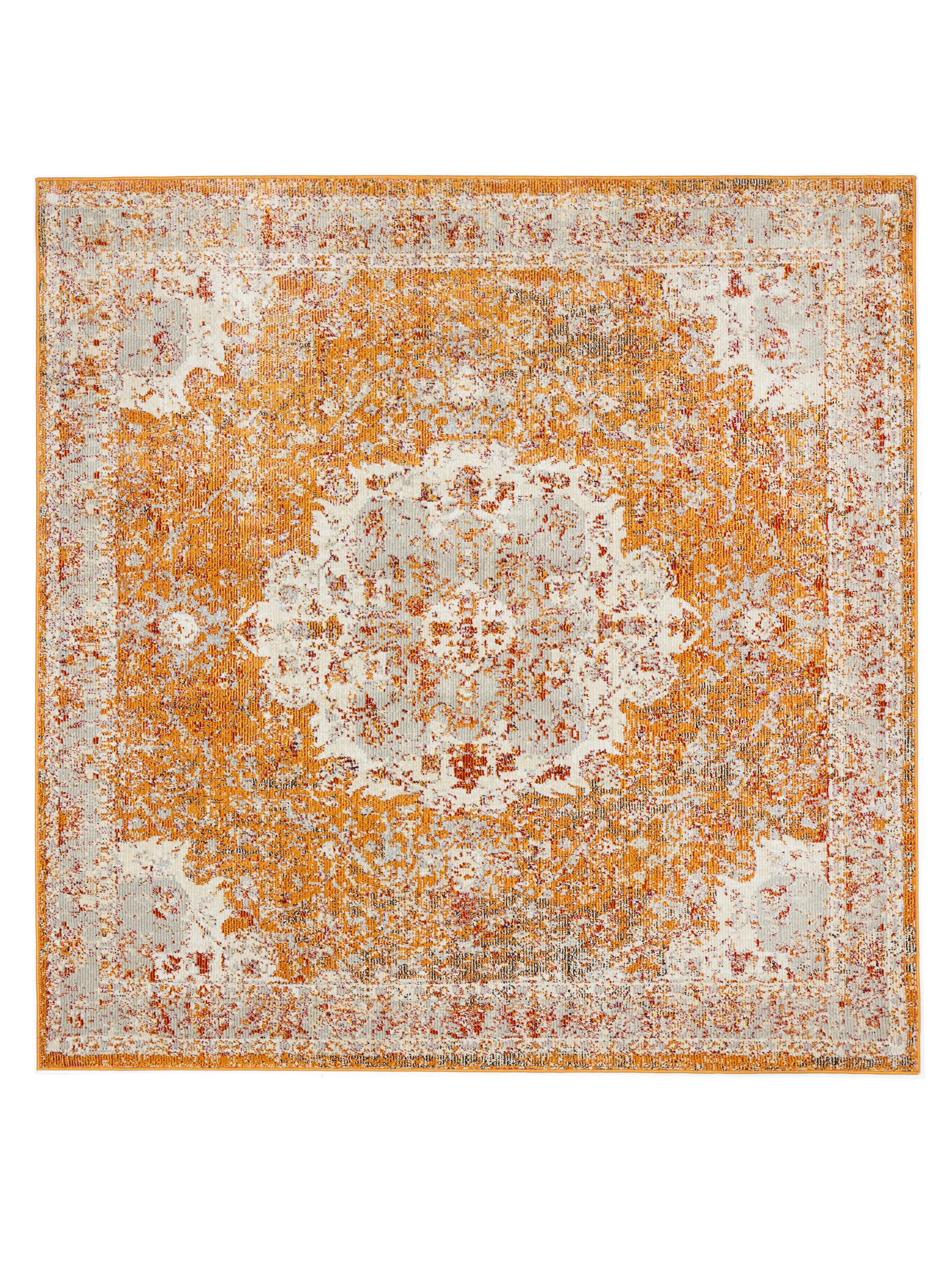 Rugvista essential - Nadia - Oranje 200 x 200 cm Vloerkleed - Rugvista