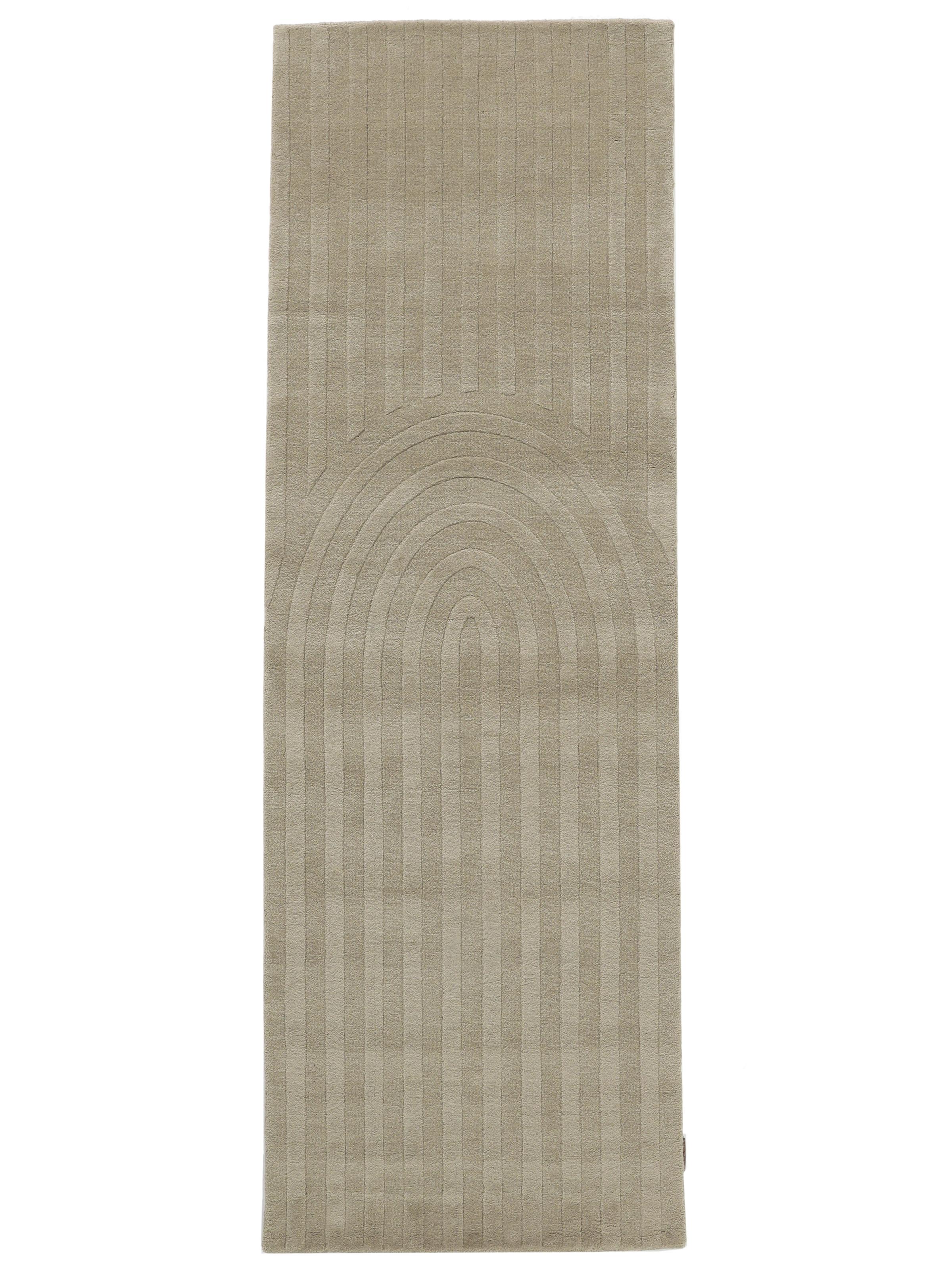 Rugvista premium - Eve - Greige, Runner 80 x 250 cm Wool Rug - Rugvista