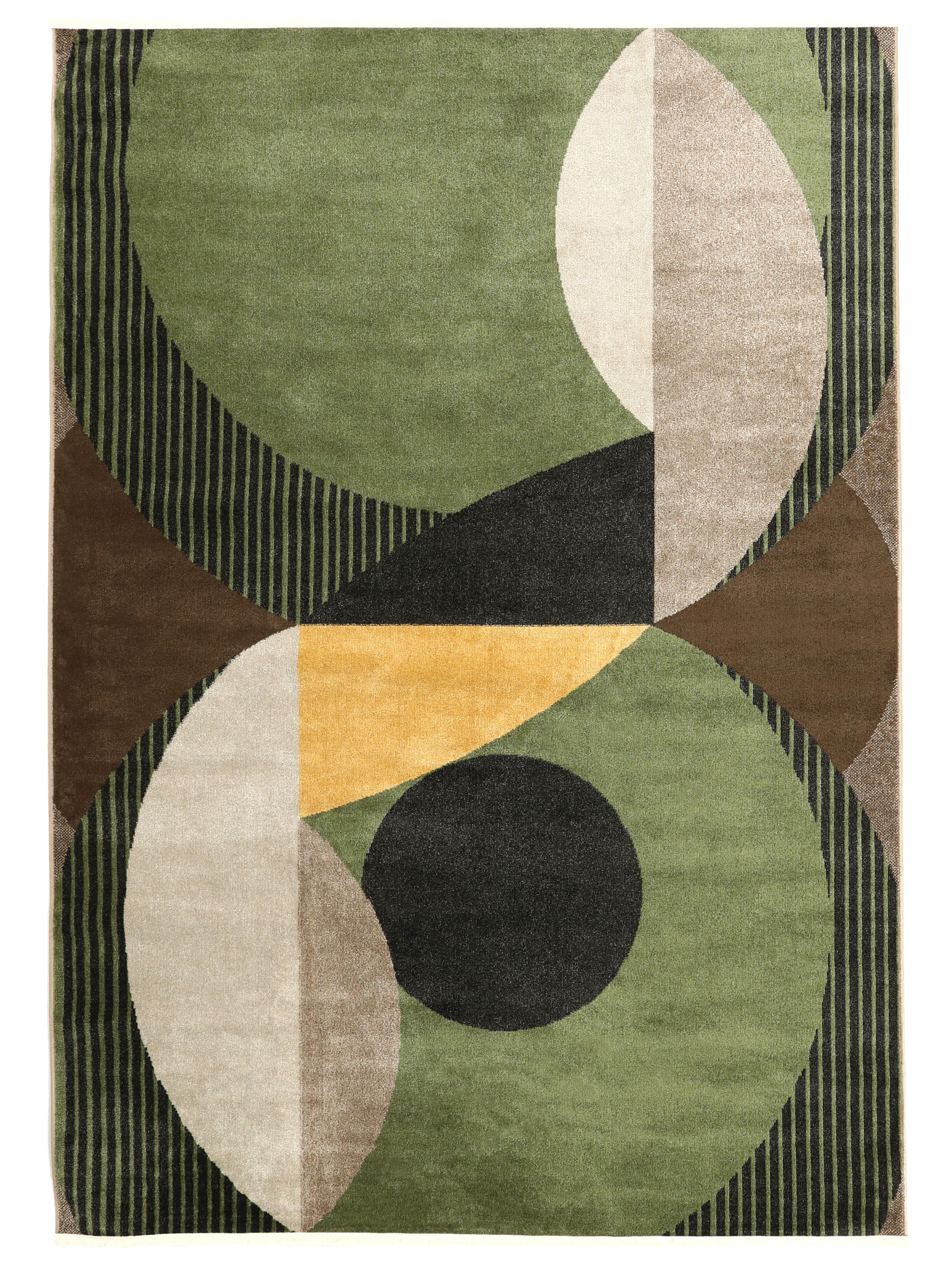 Rugvista essential - Rondo - Green / Yellow 200 x 300 cm Rug - Rugvista