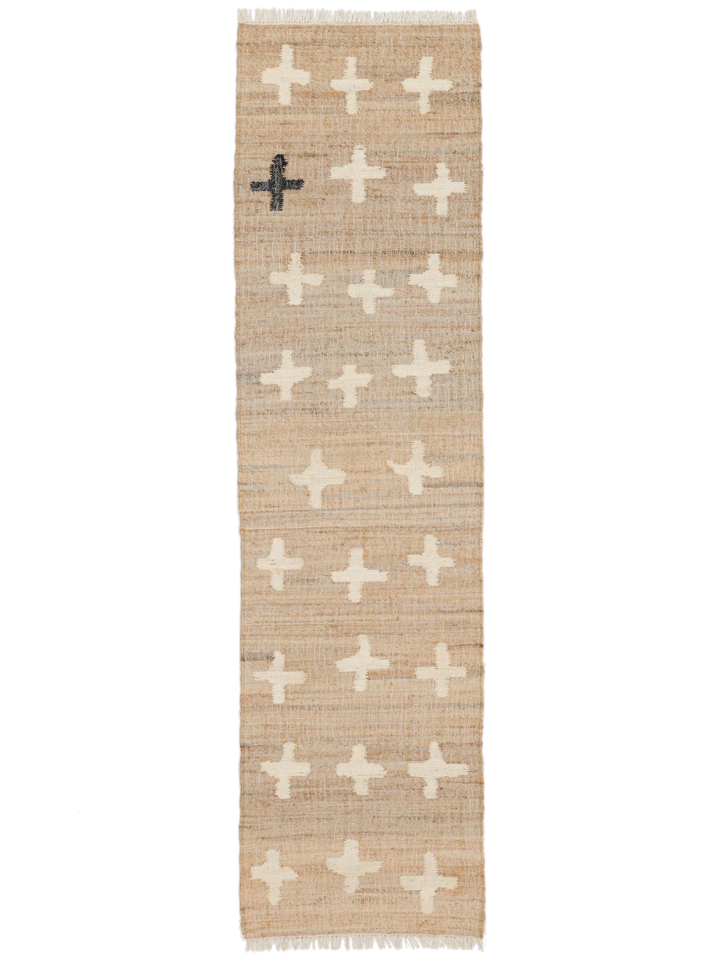 Rugvista core - Odd Cross Jute - ベージュ, 細長 80 x 300 cm ジュートラグ - Rugvista