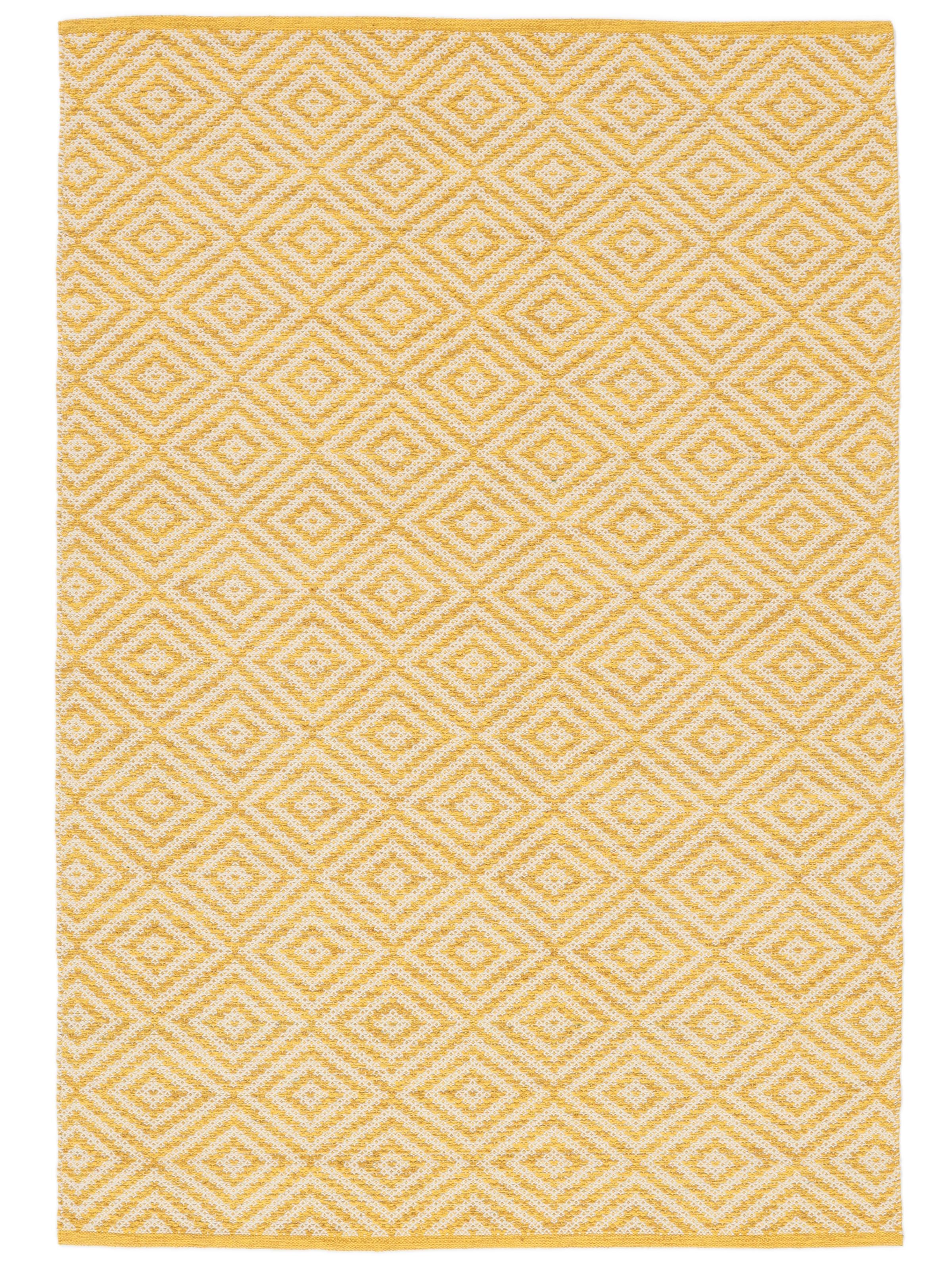 Rugvista essential - Solveig - Gelb / Weiß 140 x 200 cm Baumwollteppich ... Rugvista essential - Solveig - Gelb / Weiß 140 x 200 cm Baumwollteppich ...