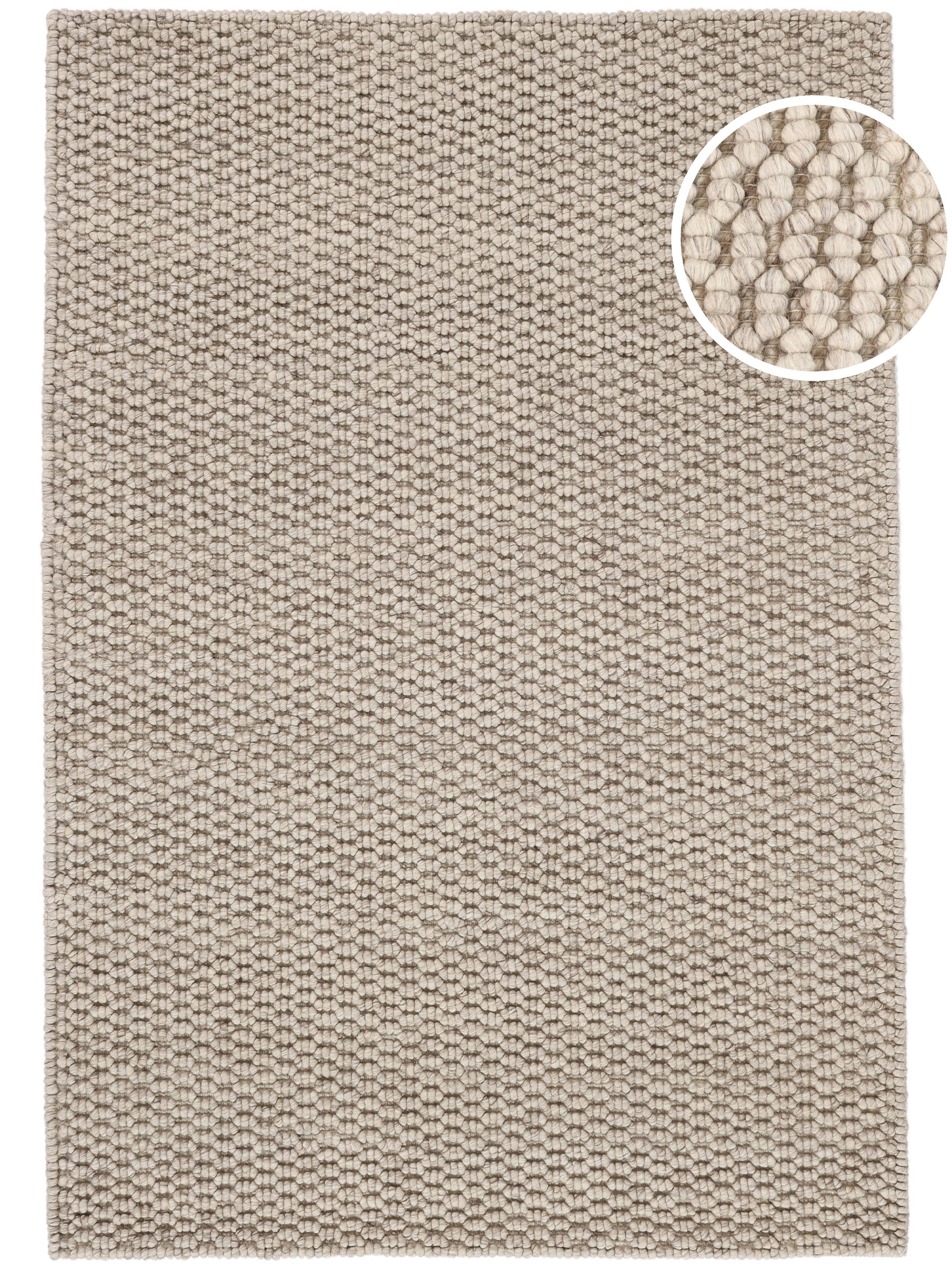 Rugvista premium - Snowball - Greige 140 x 200 cm Wool Rug - Rugvista