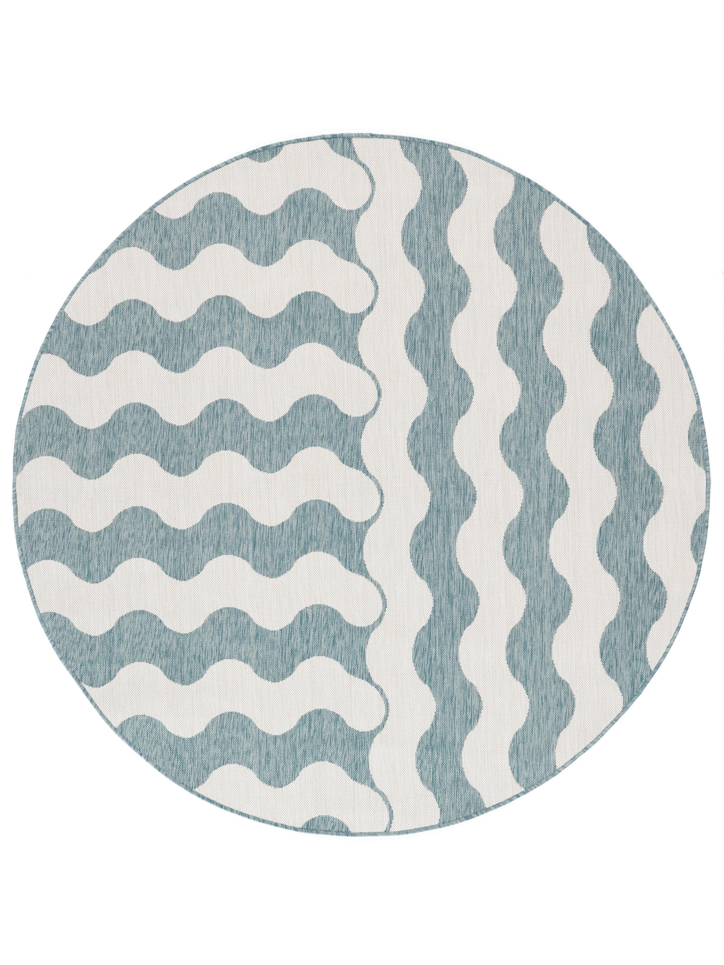 Rugvista essential - Mare - Turquoise, Rotund Ø 200 cm Covor - Rugvista