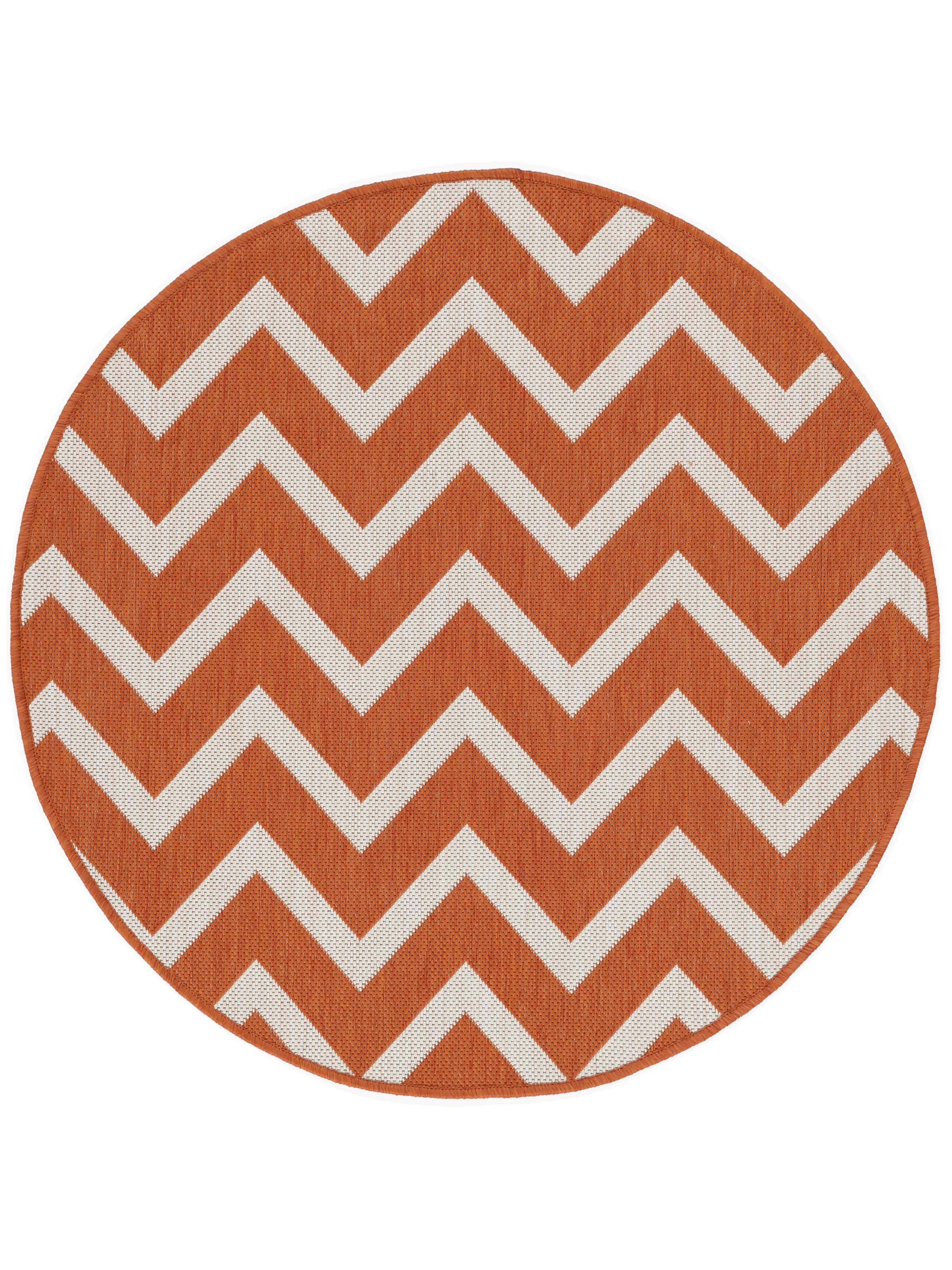 Rugvista essential - Capri - Rust Red, Round Ø 100 cm Rug - Rugvista