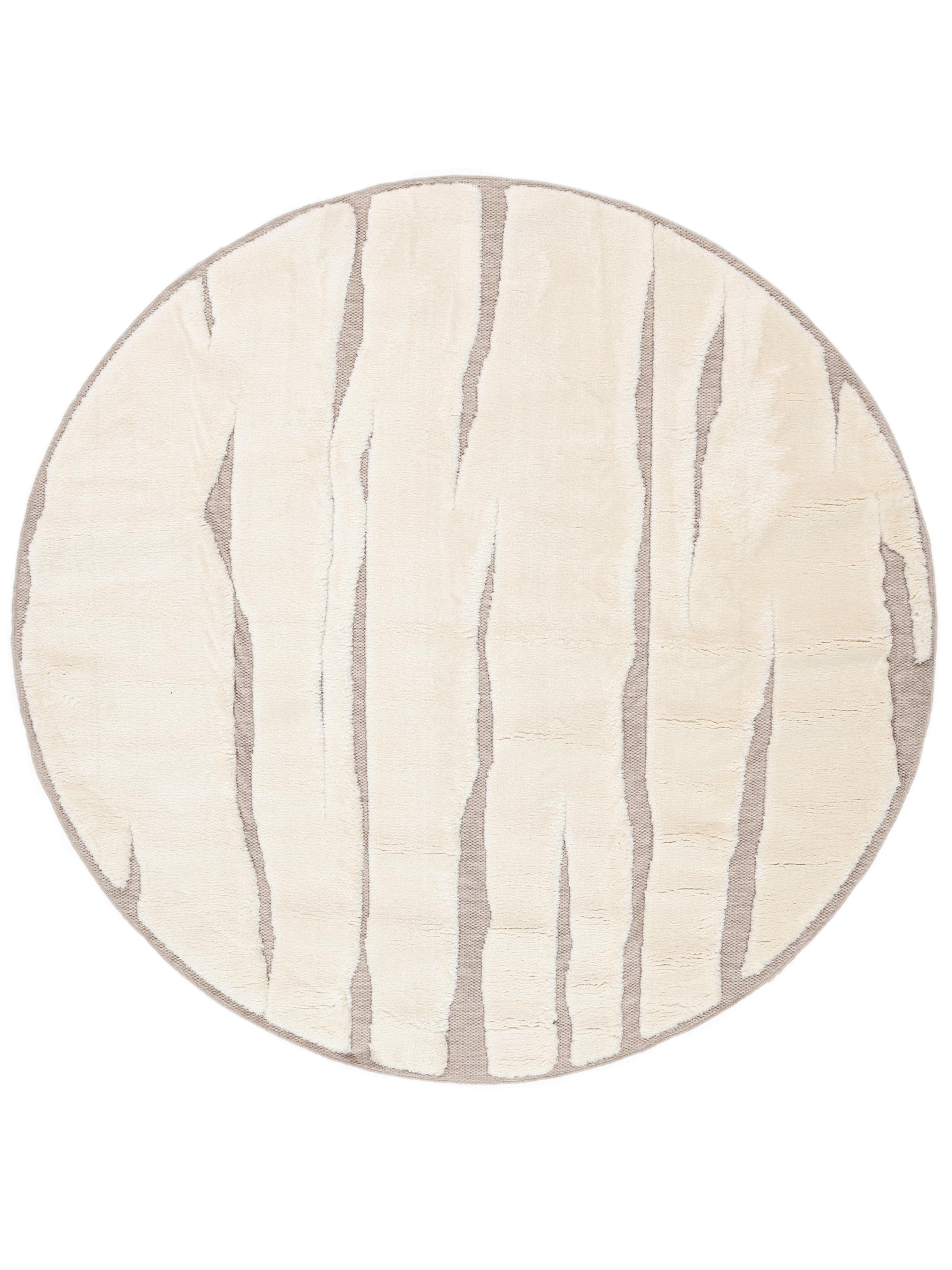 Rugvista core - Vidsel - Alb / Bej, Rotund Ø 200 cm Covor - Rugvista