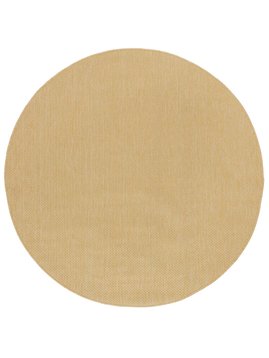 Rugvista essential - Clio - Light Yellow, Round Ø 250 cm Rug - Rugvista