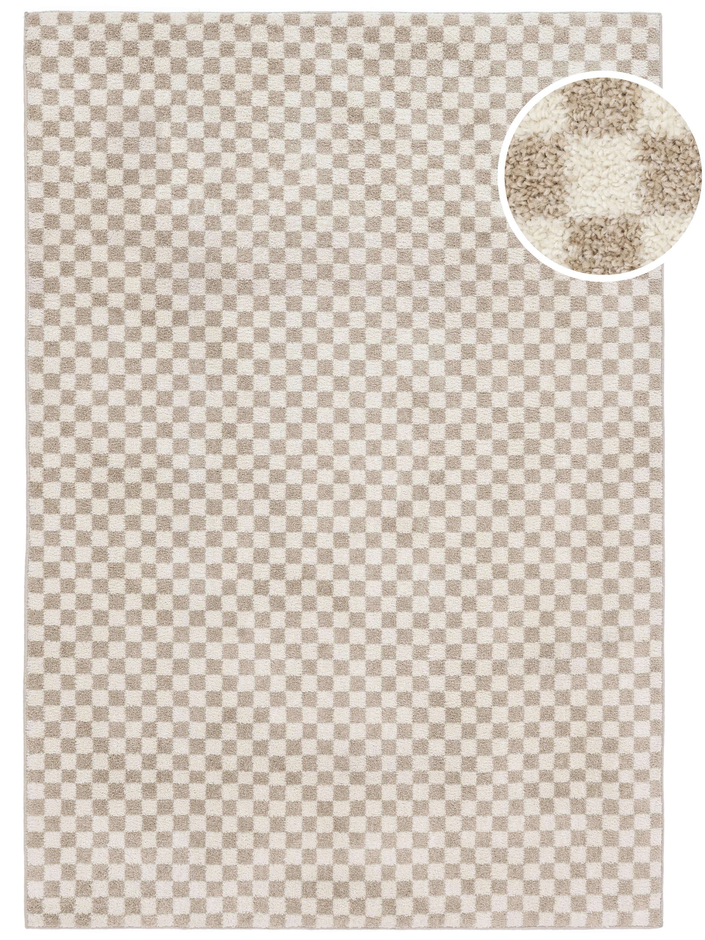 Rugvista essential - Scandina - Beige / Weiß 160 x 230 cm Teppich ...