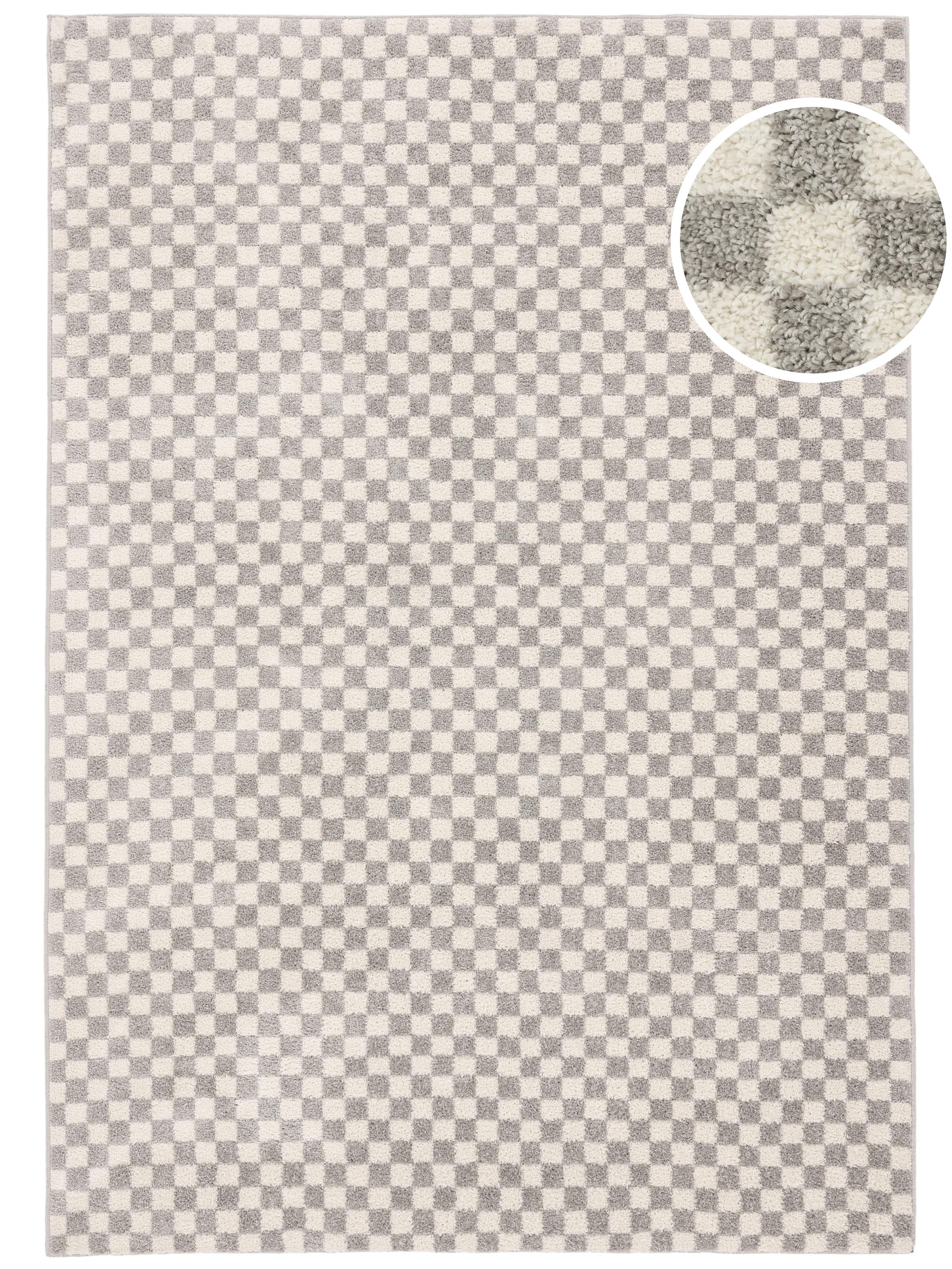 Rugvista essential - Scandina - Light Grey / White 160 x 230 cm Rug ...