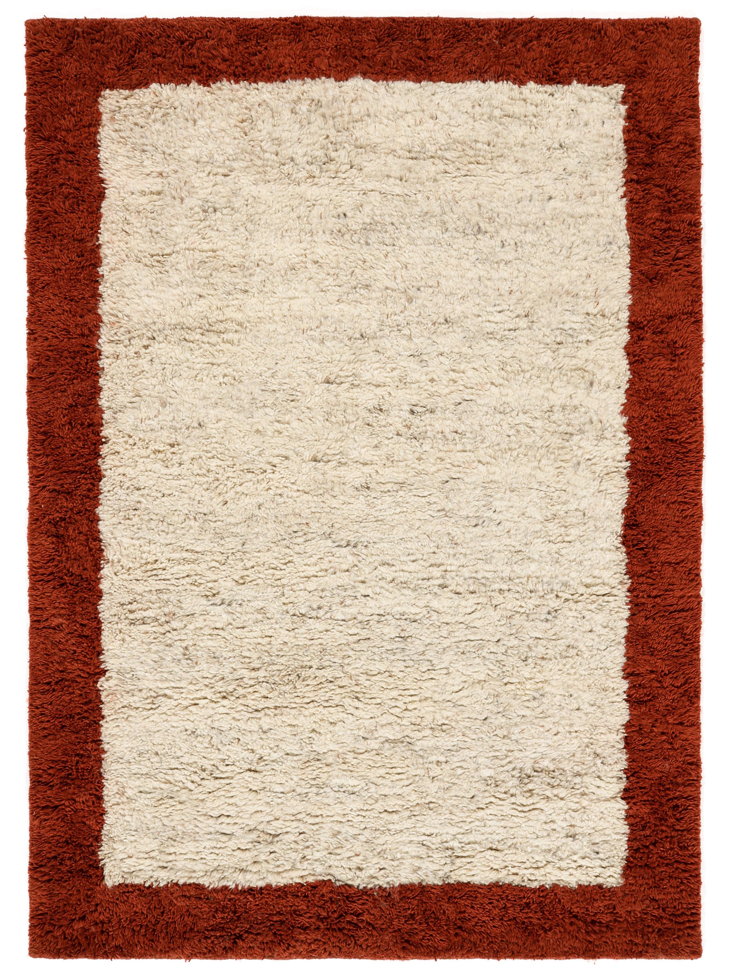 Rugvista premium - Rista - Rust Red / Beige Wool Rug - Rugvista