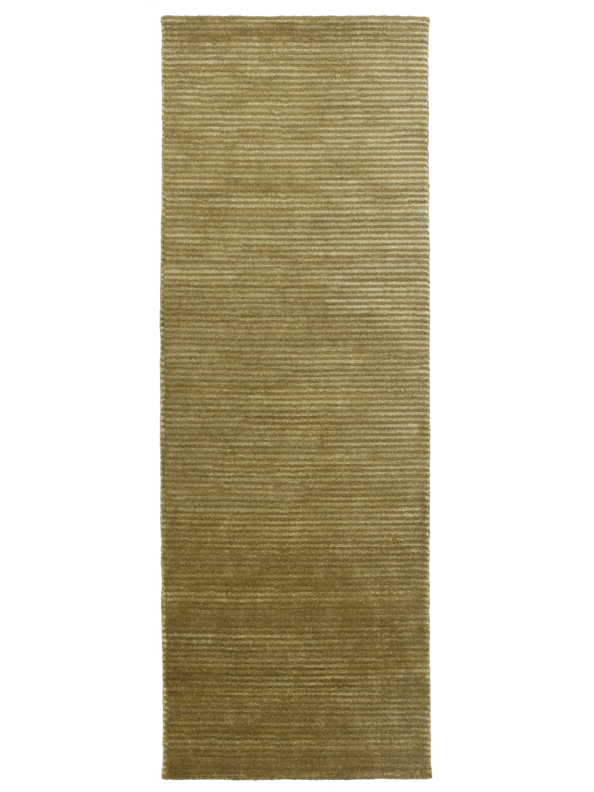 Rugvista premium - Fine Stripe - Olive Green, Runner 80 x 250 cm Rug ...
