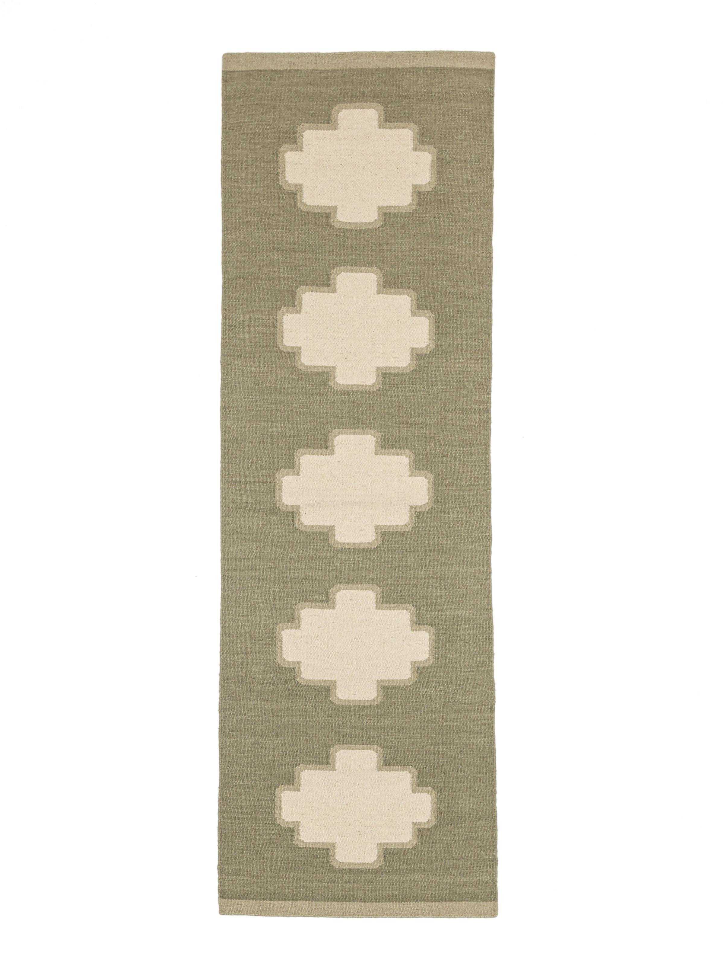 Rugvista core - Tucson - Green / Light Green, Runner 80 x 250 cm Wool ...