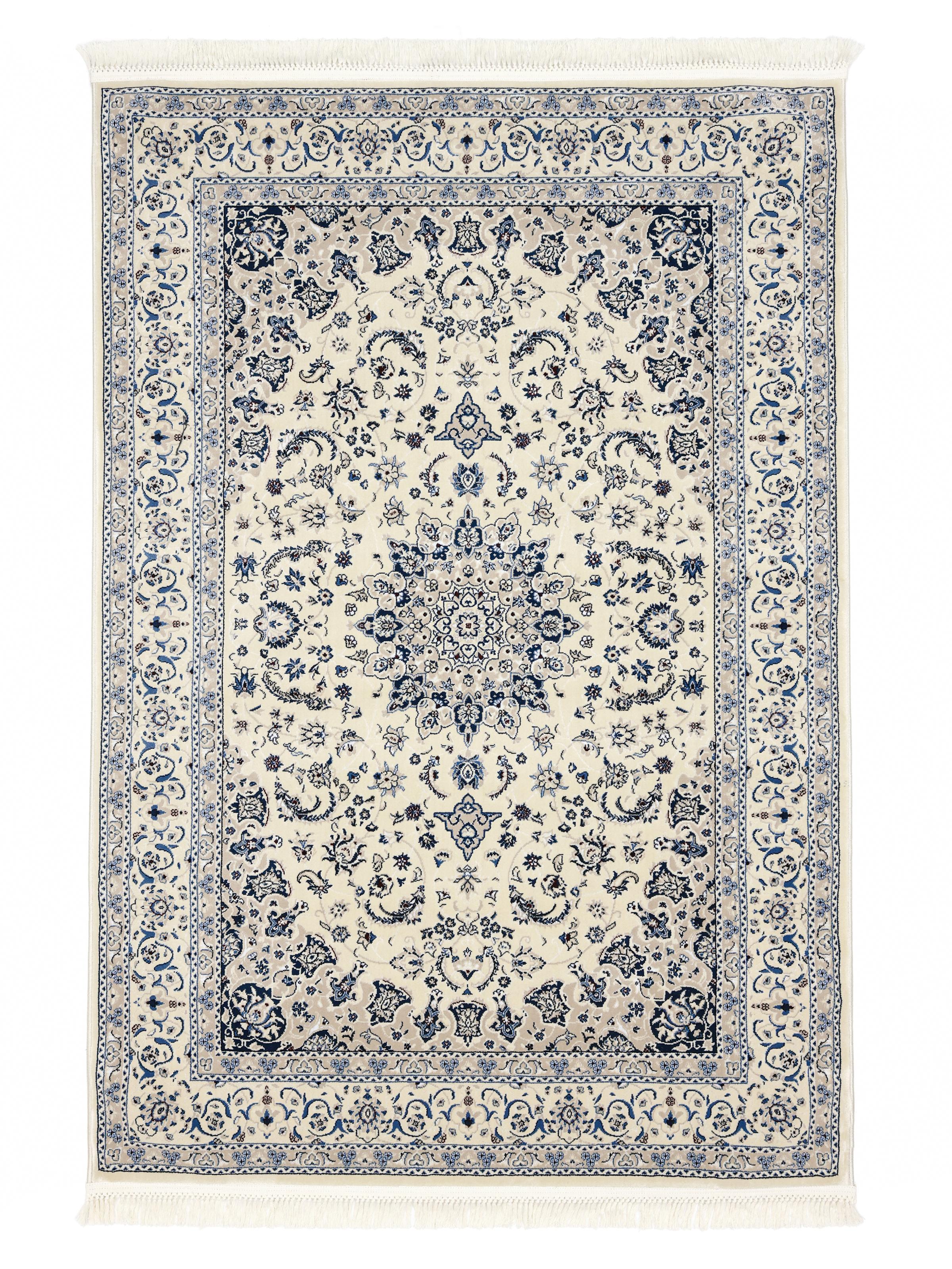 Rugvista core - Nain Emilia - Cream White / Blue 140 x 200 cm Rug ...