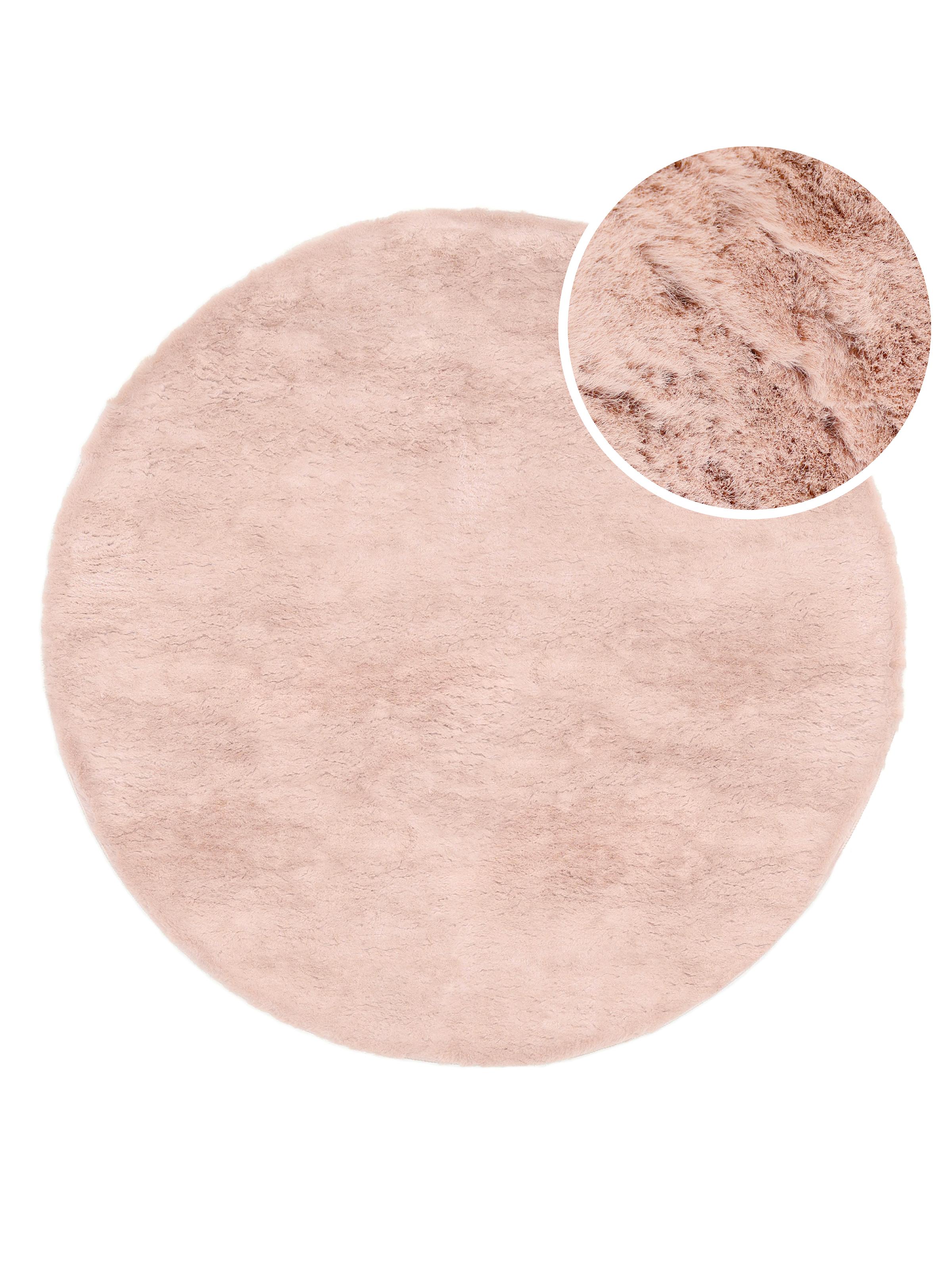 Rugvista essential - Ember - Rosa, Rund Ø 120 cm Matta - Rugvista