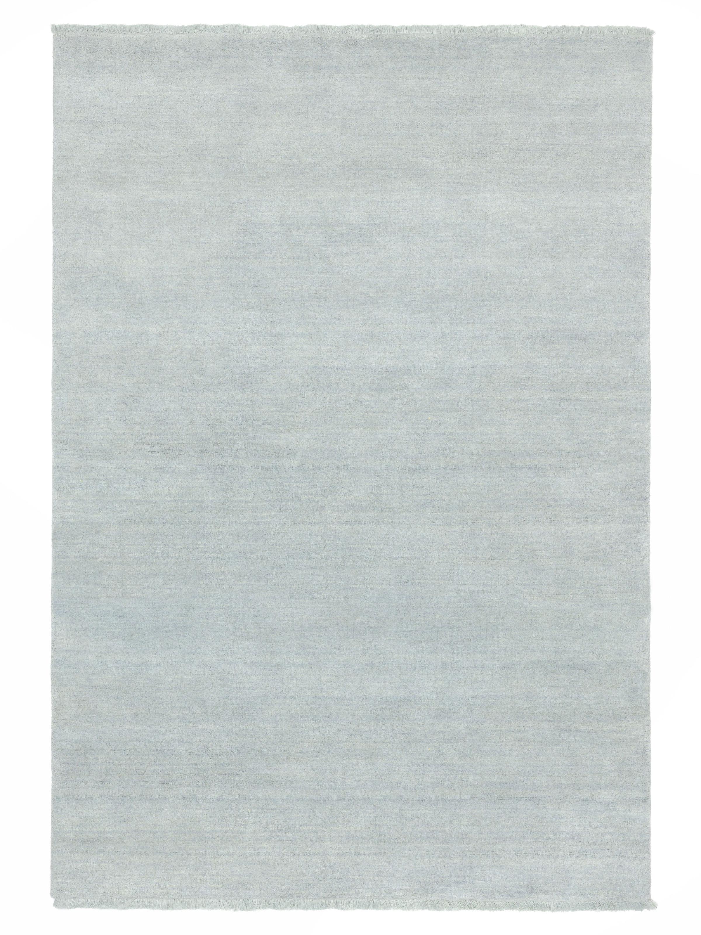 Rugvista premium - Handloom fringes - Prašnjava Plavi 200 x 300 cm ...