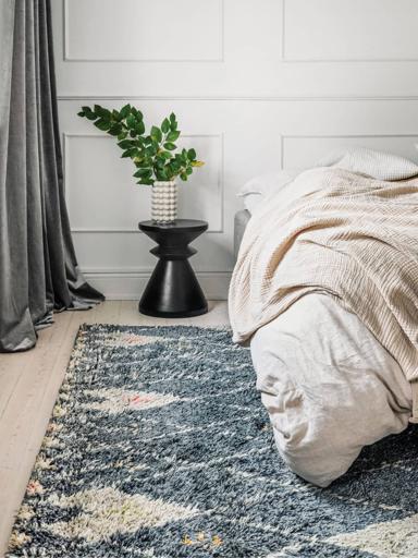 Kalahari Jute - Beige / Blue 200 x 300 cm Jute Rug - Rugvista